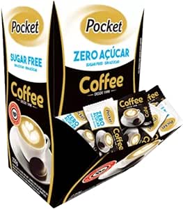 Bala Pocket Zero Acucar Cafe 230g - Distribuidora Pão de Mel Jundiaí | Doces e tudo mais!