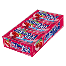 Chicle Freegells Gum Cherry C/15 - Pão de Mel