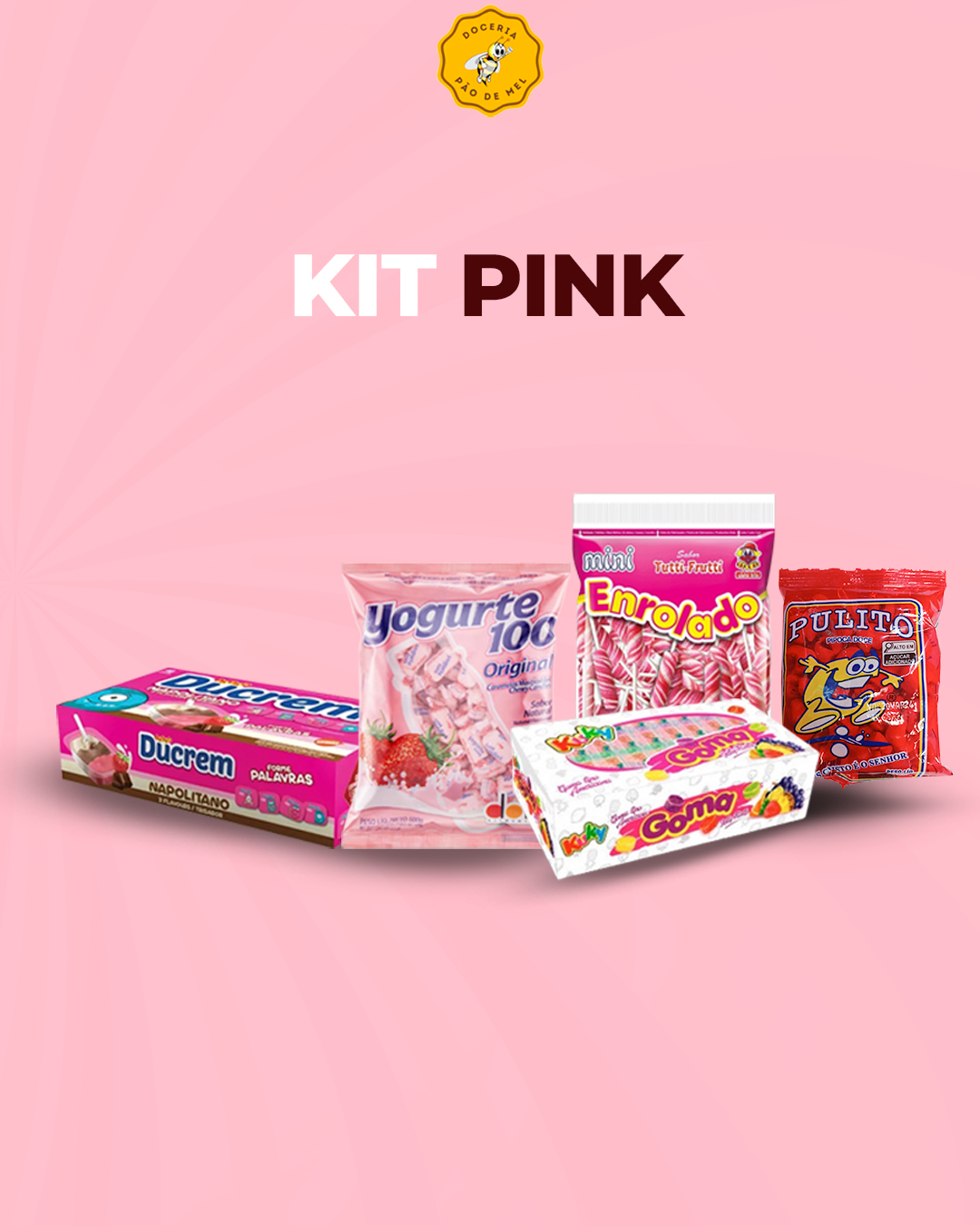 KIT PINK PARA 50 CRIANÇAS - Distribuidora Pão de Mel Jundiaí | Doces e ...