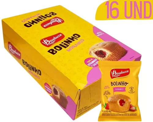 Bolo bauducco mini com 16 bolinhos - Pão de Mel