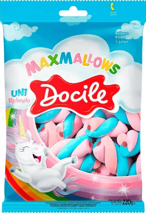 Marshmallow Docile 220g Unicornio Recheado - Pão de Mel