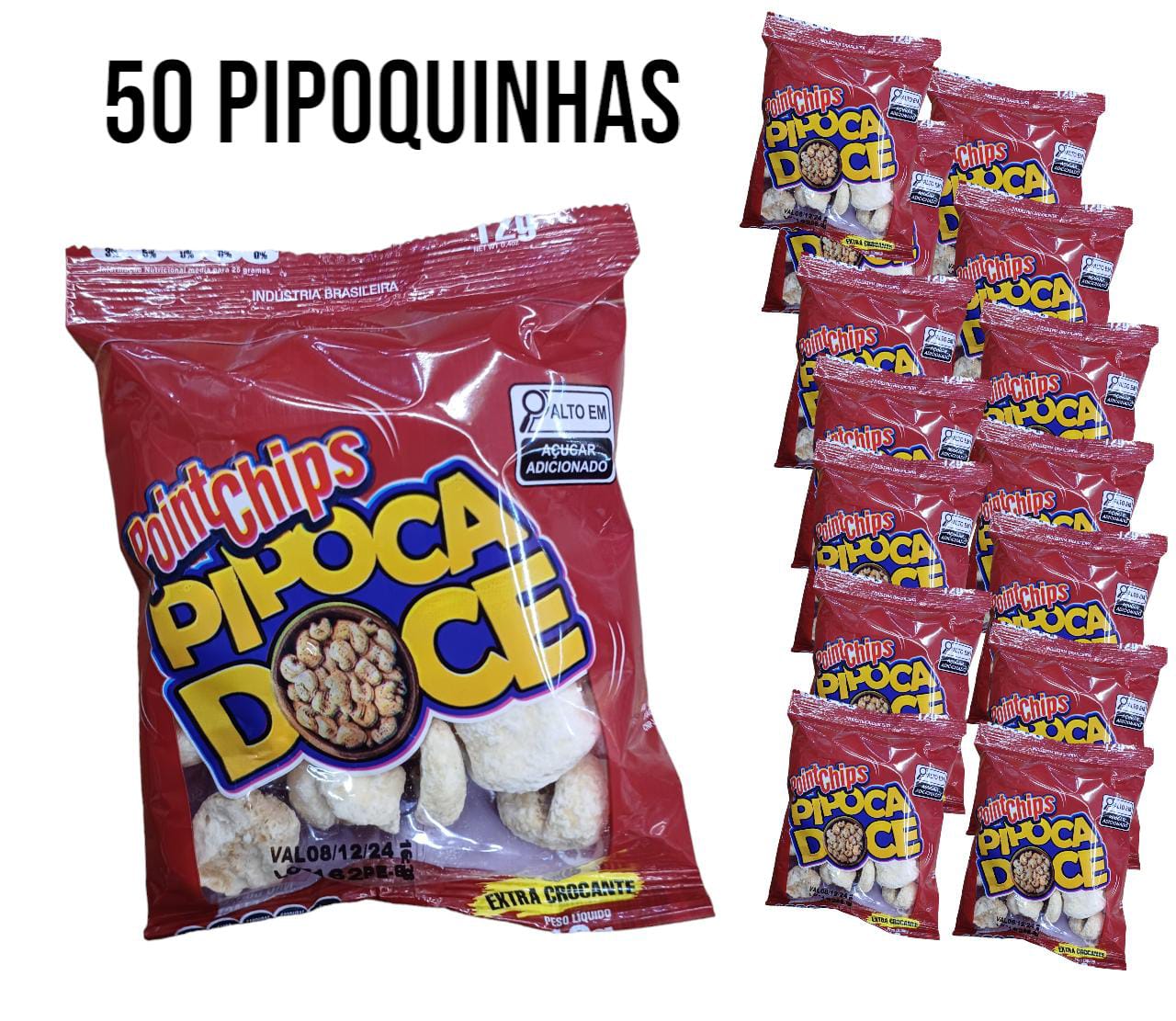 Pipoquinha Pipoca Point doce com 50 unidades - Distribuidora Pão de Mel ...