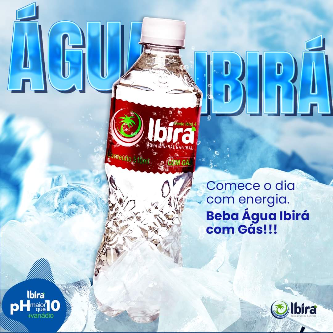 Agua de Ibirá 510ml com gás com 12 unidades - Distribuidora Pão de Mel Jundiaí | Doces e tudo mais!