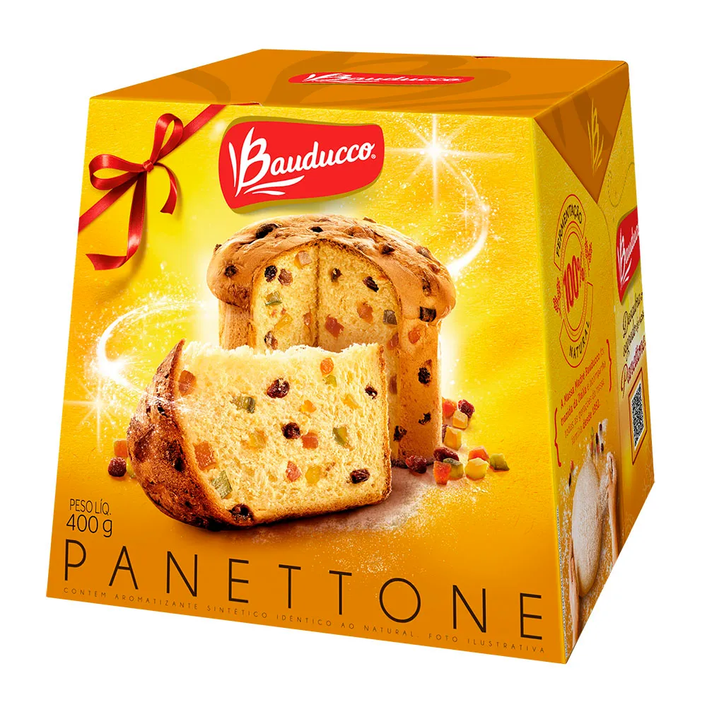 Panettone Bauducco 400g frutas - Distribuidora Pão de Mel Jundiaí ...