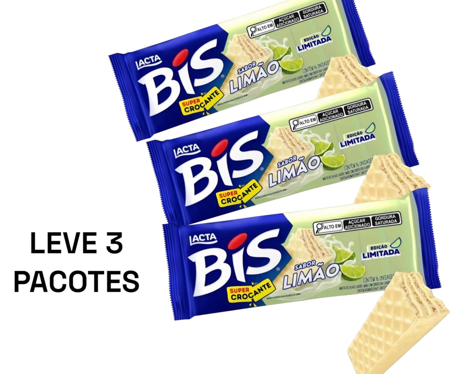 Bis limão kit com 3 bis em promoção - Distribuidora Pão de Mel Jundiaí ...