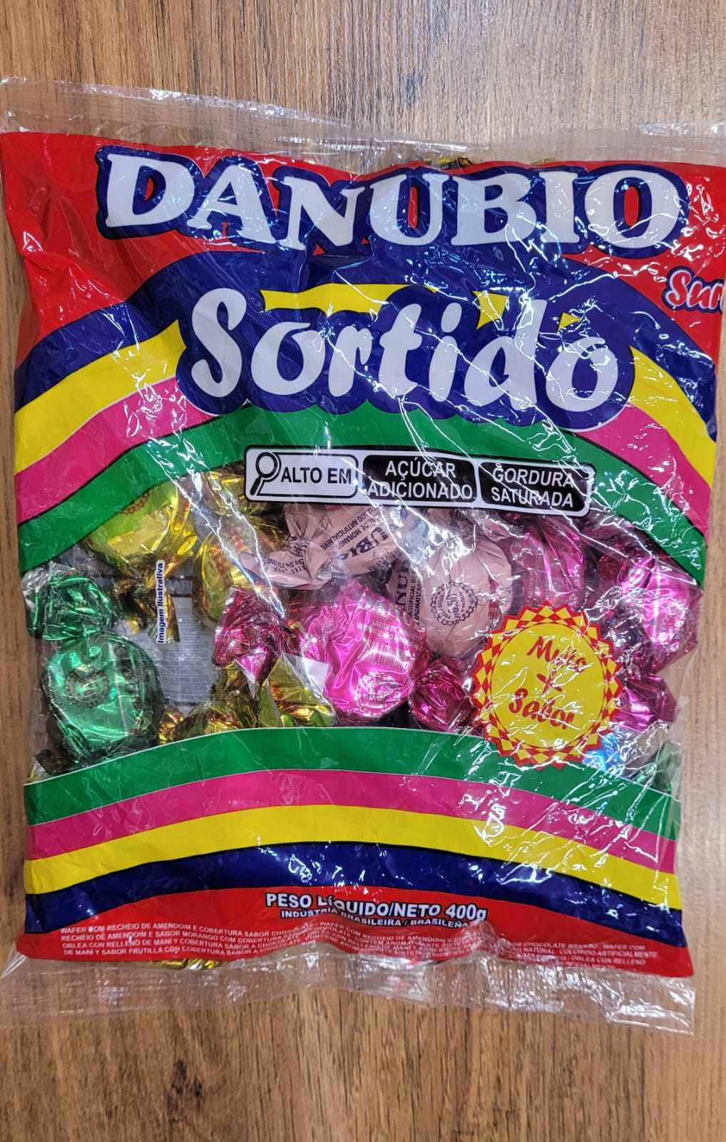 Bombom fofao 480g sabor chocolate ao leite aprox 30 unidades ...